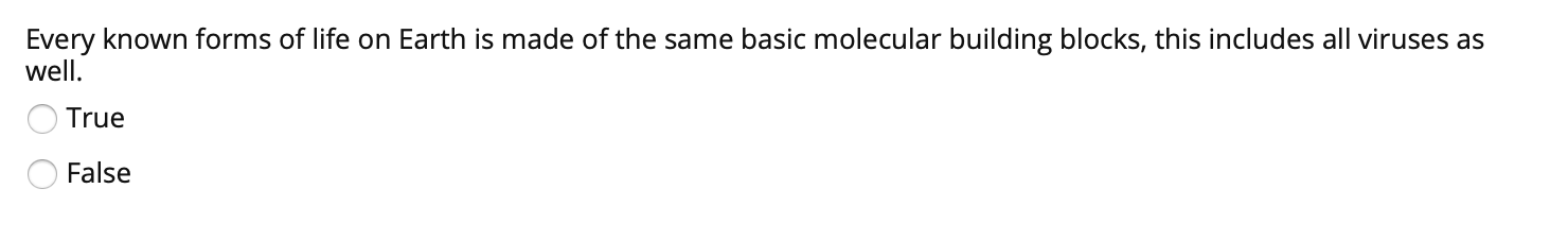 Solved Every known forms of life on Earth is made of the | Chegg.com