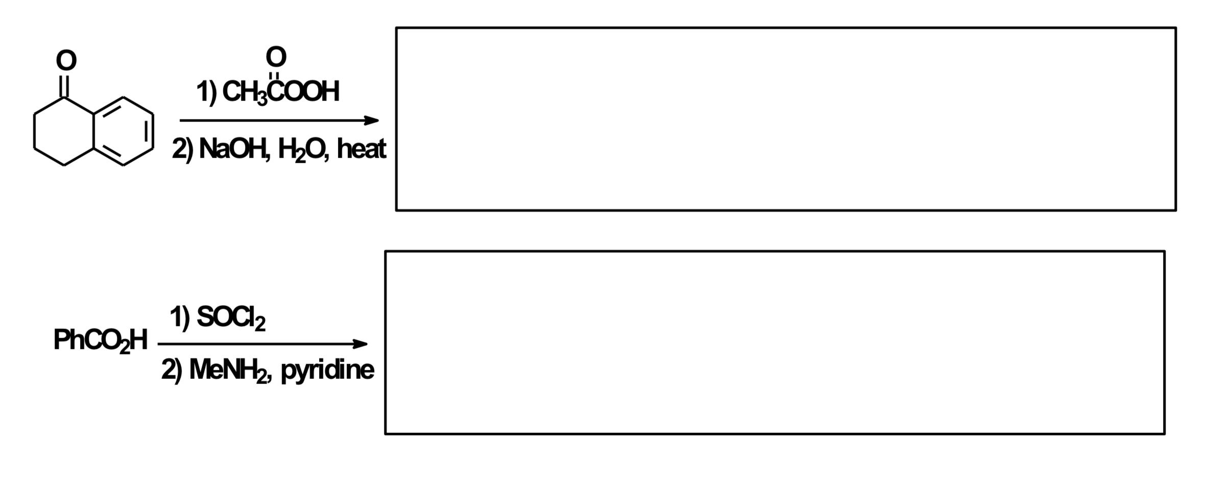 Solved O is O 1) CHCOOH 2) NaOH, H2O, heat 1) SOCI2 PhCO2H | Chegg.com