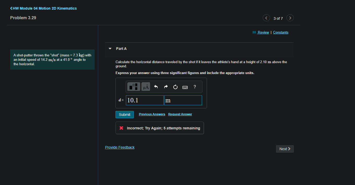 Solved A shot-putter throws the "shot" (mass = 7.3kg ) with | Chegg.com