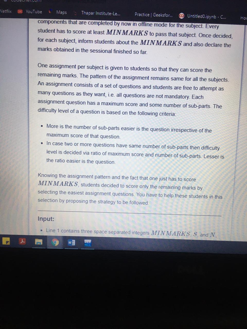 Solved chef.com YouTube Maps Thapar Institute-Le... Practice | Chegg.com