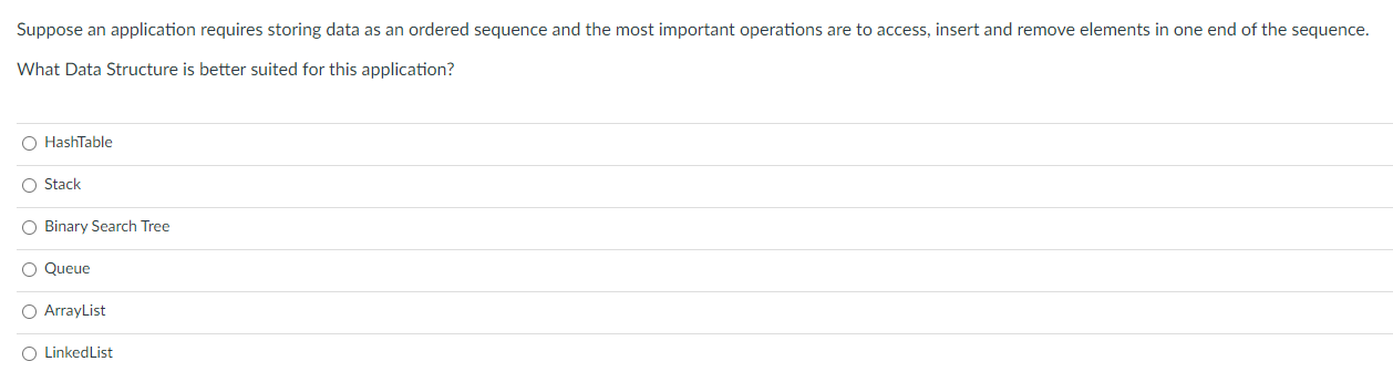 Solved Suppose an application requires storing data as an | Chegg.com