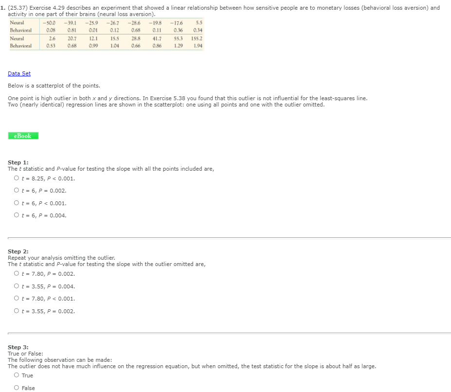 Solved 1. (25.37) Exercise 4.29 describes an experiment that | Chegg.com