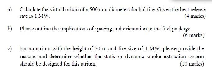 Solved a) Calculate the virtual origin of a 500 mm diameter | Chegg.com