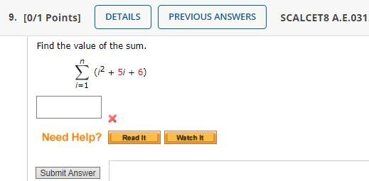 Solved 9. [0/1 points) DETAILS PREVIOUS ANSWERS SCALCET8 | Chegg.com