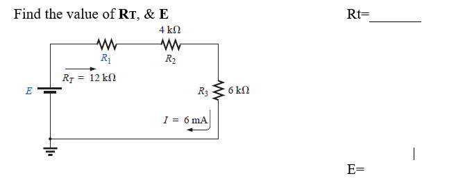 Solved Find the value of RT,&E | Chegg.com