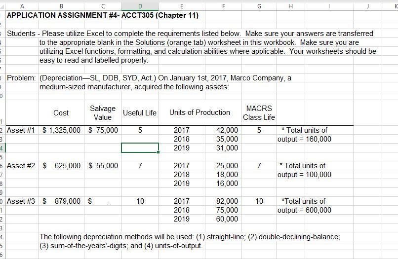 Please show work to add to excel sheet for Asset 1, 2 | Chegg.com