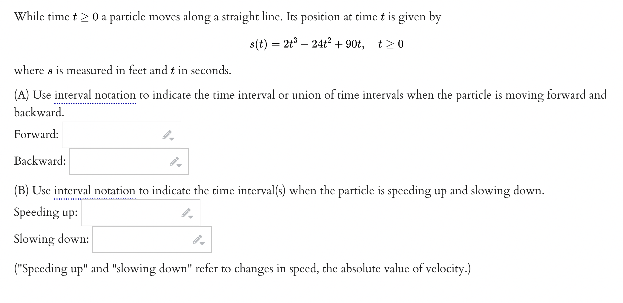Solved While Time T 0 A Particle Moves Along A Straight