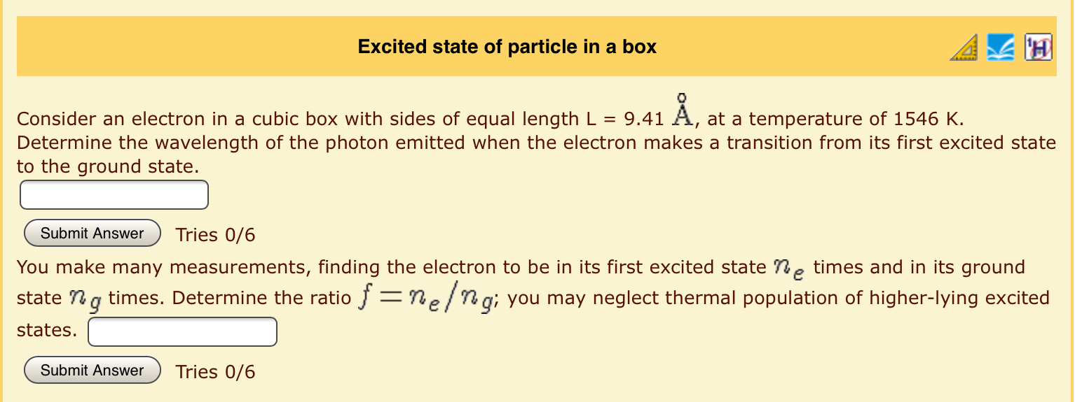 Solved Excited state of particle in a box Consider an | Chegg.com