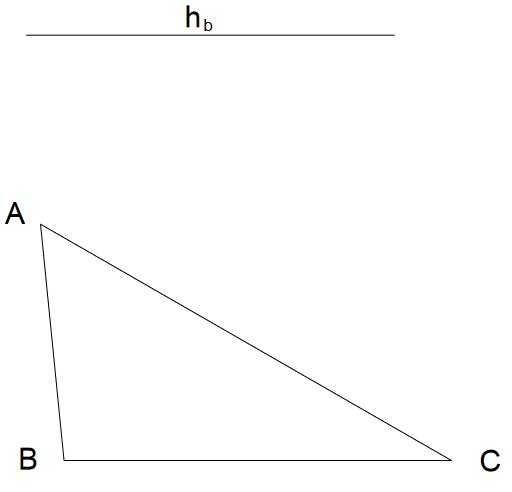 Solved Given ABC and length hb below, construct a triangle | Chegg.com