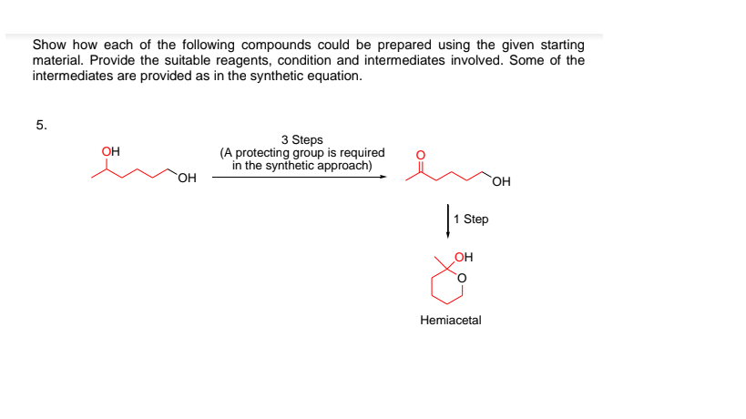 Solved Show how each of the following compounds could be | Chegg.com