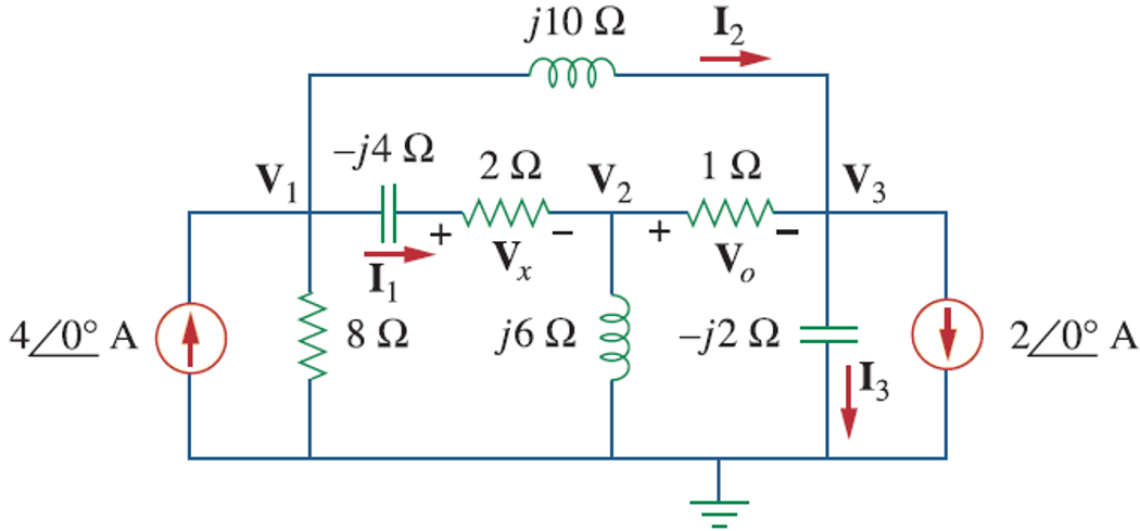 Solved Using the node analysis technique, determine: I1, I2, | Chegg.com