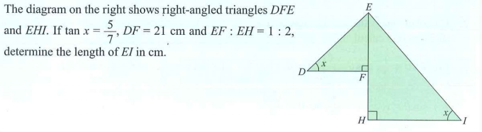 Solved The diagram on the right shows right-angled triangles | Chegg.com