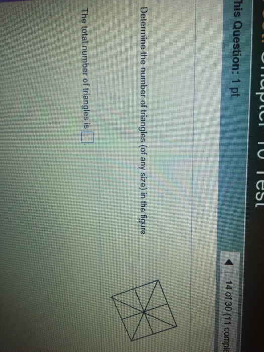 Solved Determine the number of triangles (of any size) in | Chegg.com