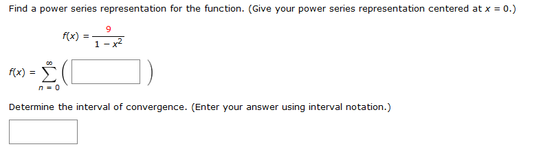 Solved Find a power series representation for the function. | Chegg.com