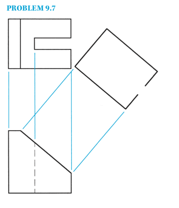 Solved Given objects with recommended multiviews and | Chegg.com