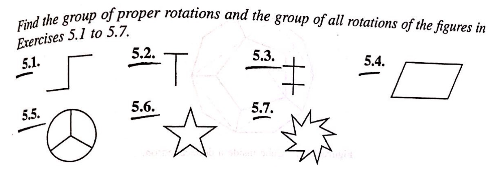 Solved Find the group of proper rotations and the group of | Chegg.com