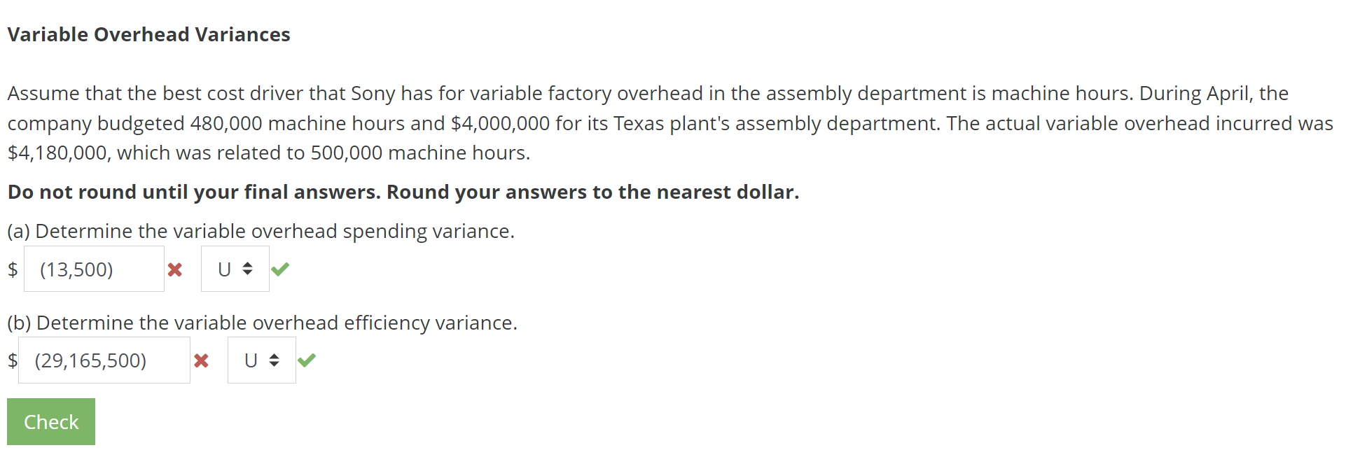Solved Assume that the best cost driver that Sony has for | Chegg.com