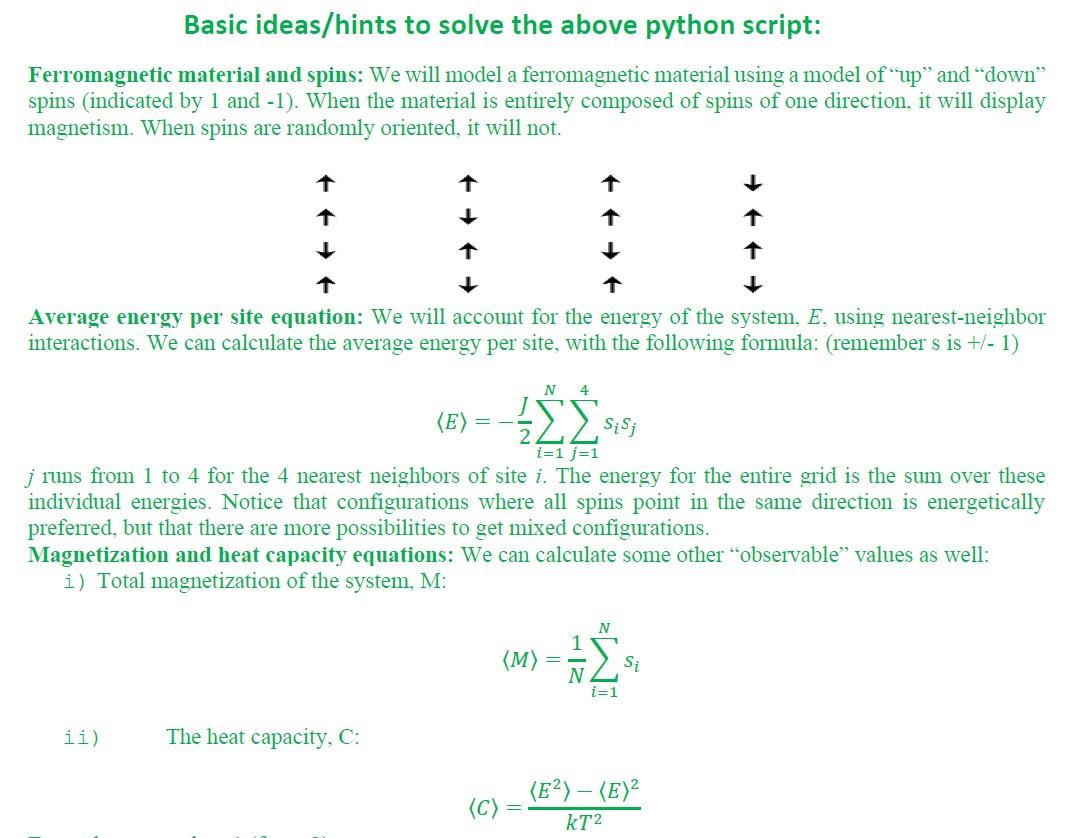 We need to write a single python script for a | Chegg.com