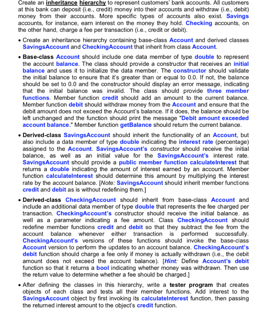 Solved Can you please write the code for this using C++. The | Chegg.com