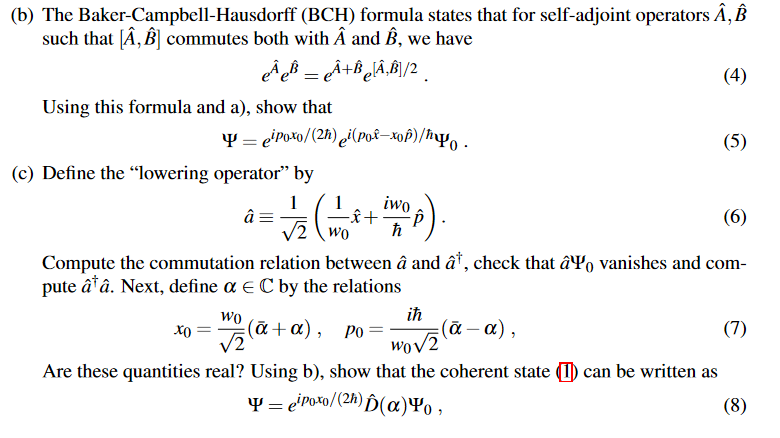 Solved Coherent states. In H=L?(R) consider the wave | Chegg.com