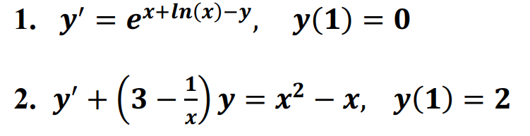 Solved solve the following differential | Chegg.com