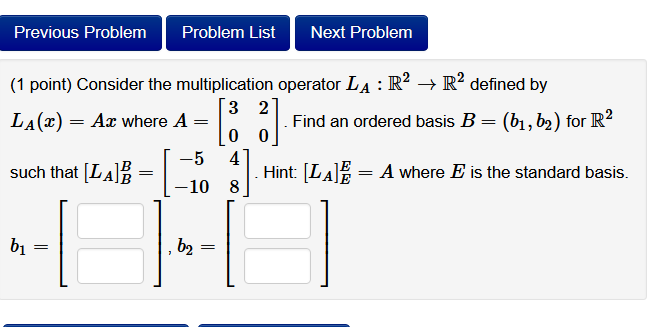 Solved (1 point) Consider the multiplication operator | Chegg.com