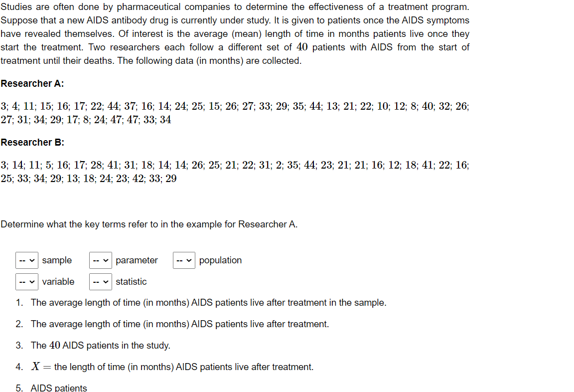 Solved Studies are often done by pharmaceutical companies to | Chegg.com