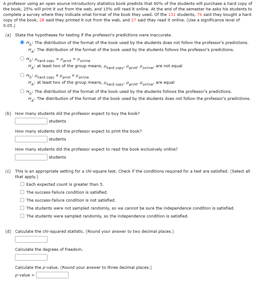 Solved A professor using an open source introductory | Chegg.com