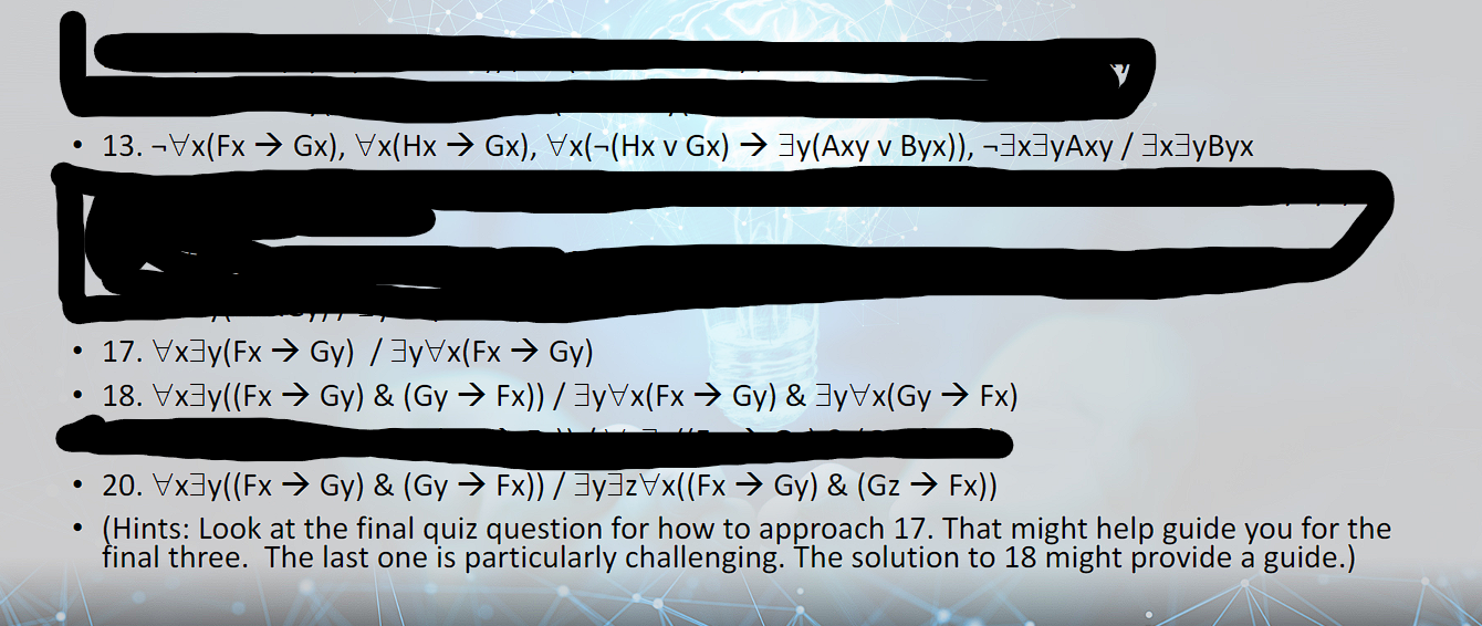 - Construct Tableau proofs to show that all of the | Chegg.com