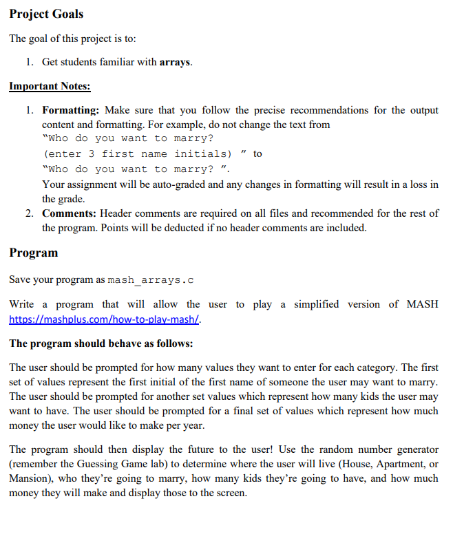 Here is an example of how the program should function | Chegg.com
