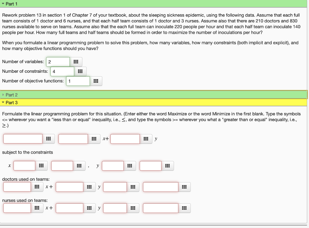 Solved Part 1 Rework problem 13 in section 1 of Chapter 7 of | Chegg.com