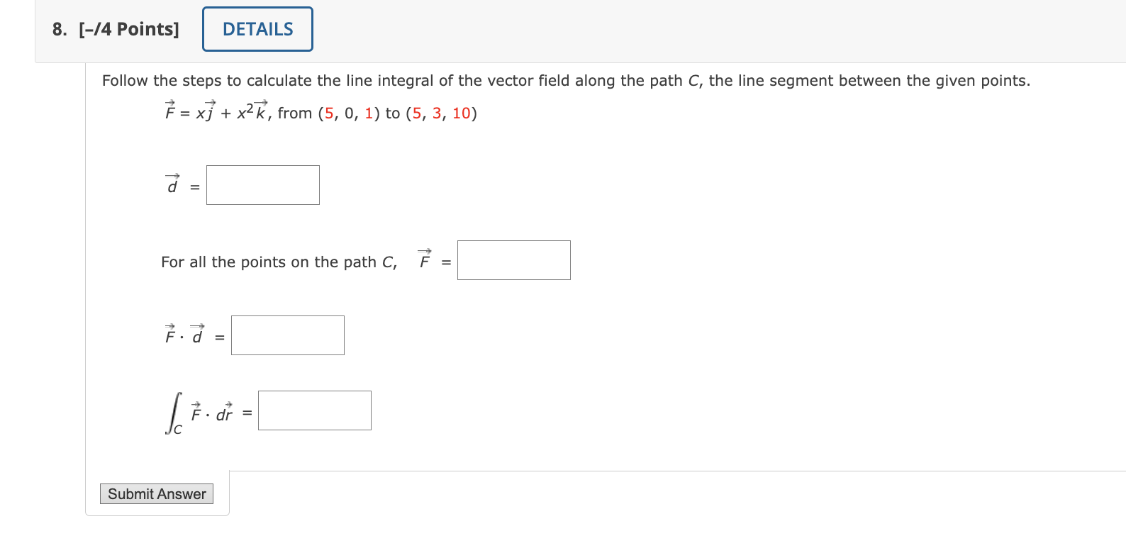 Solved Follow the steps to calculate the line integral of | Chegg.com