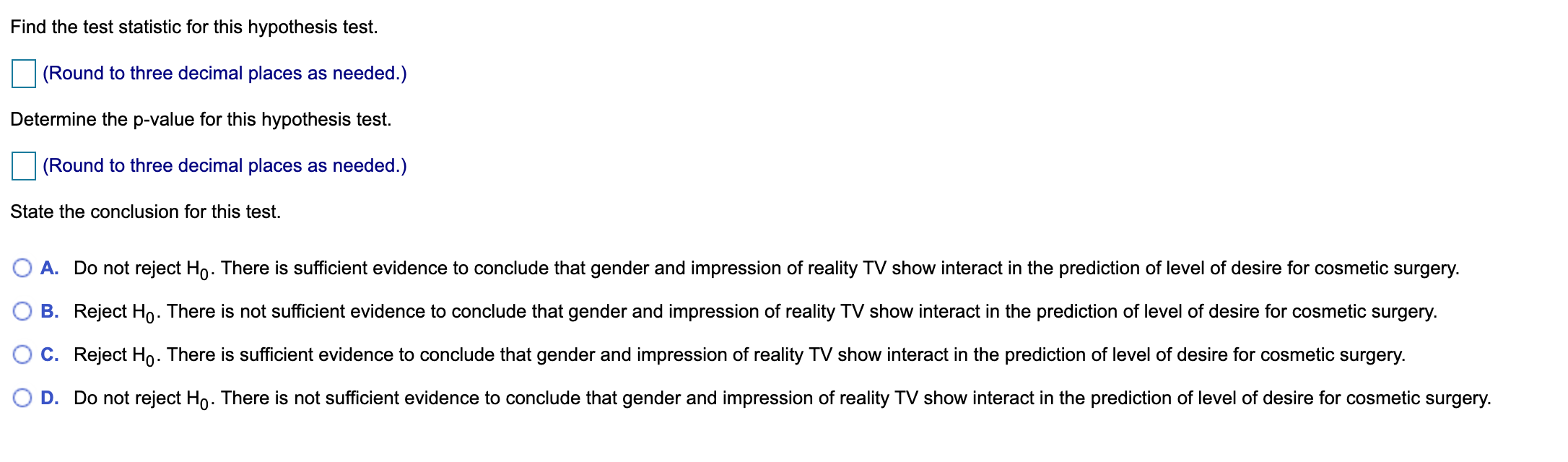 Solved A study of the impact of reality TV shows on a | Chegg.com