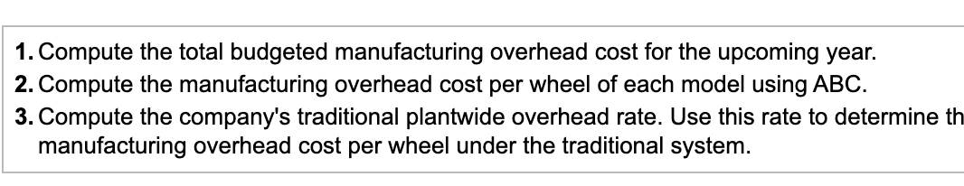 Solved Activity Cost Activity Allocation Base Allocation | Chegg.com