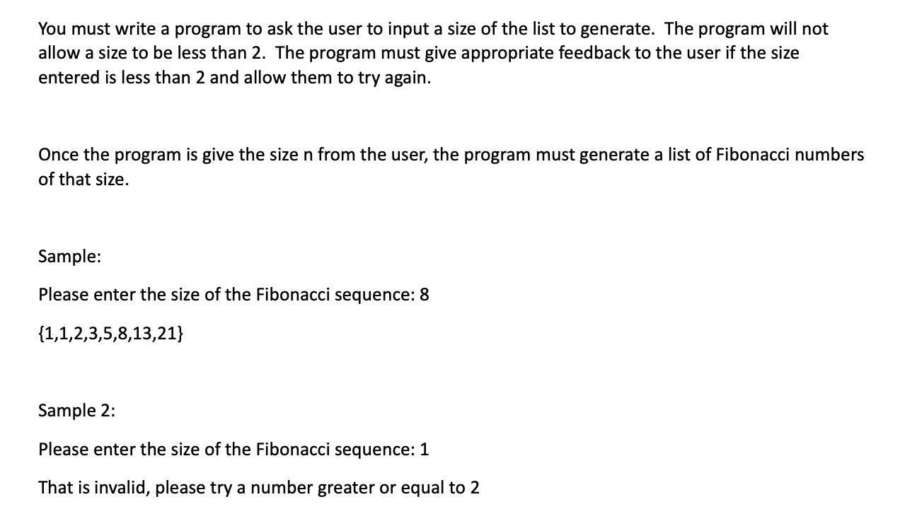 Solved You must write a program to ask the user to input a | Chegg.com