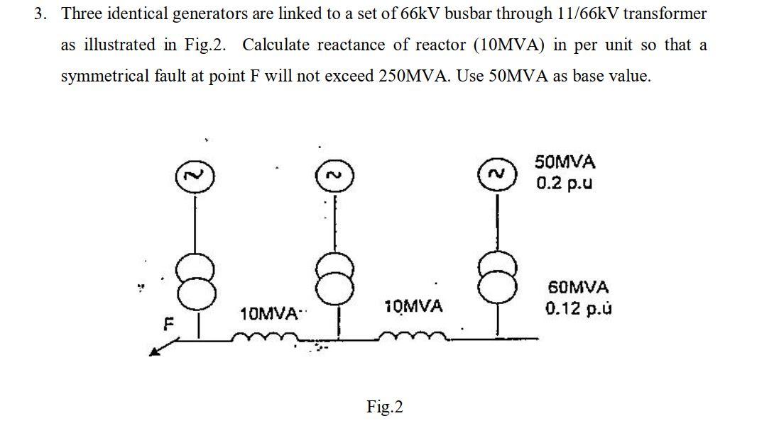 Solved 1. A generation plant has two busbars connected each | Chegg.com