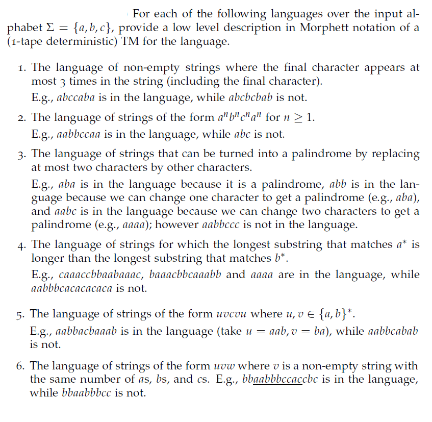 Solved For each of ﻿the following languages over the input | Chegg.com