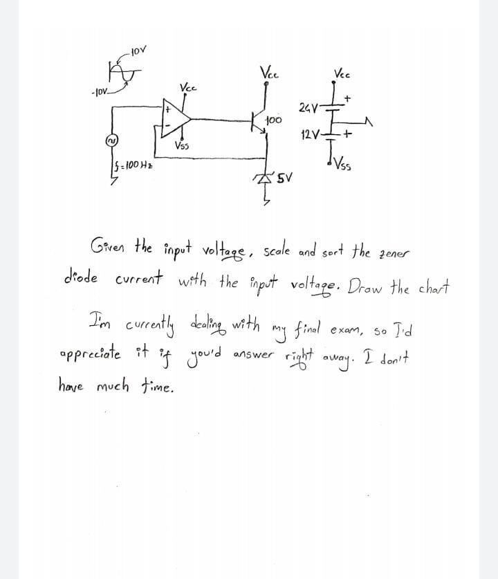 Solved jov Vee Vec Ice - Jov 24V 100 12V + Vss Ives 15=100 | Chegg.com