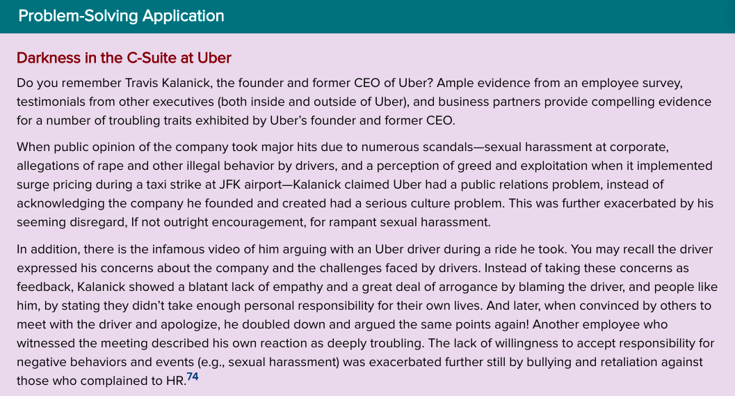 Solved Problem Solving Application Darkness in the C-Suite | Chegg.com