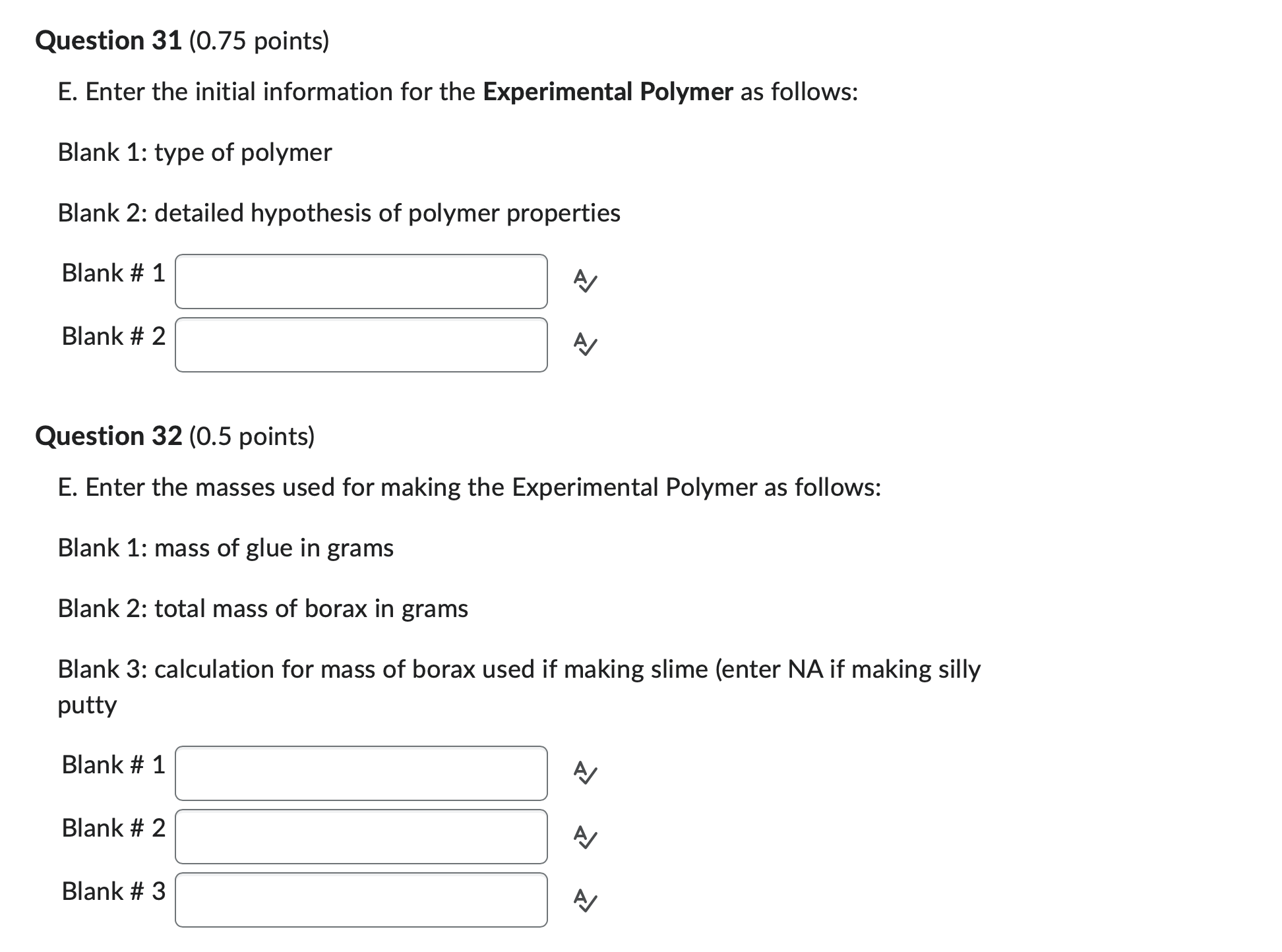 E. Enter the Borax:glue ratio for the Experimental | Chegg.com