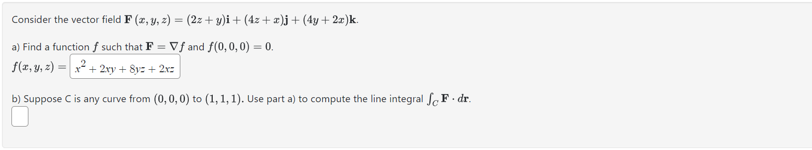 Solved Consider the vector field | Chegg.com