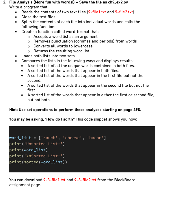 Solved Python please. This is the first file data: The | Chegg.com