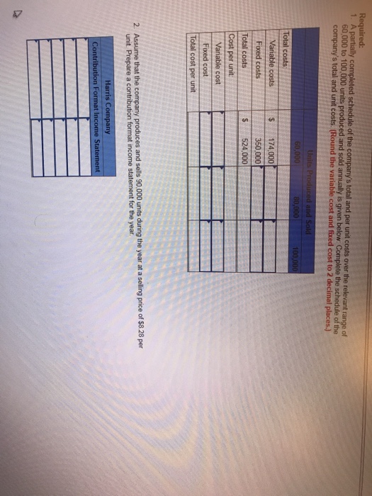 Solved s total and per unit c 60,000 to 100,000 units | Chegg.com