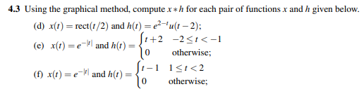 Solved 4.3 Using the graphical method, compute x∗h for each | Chegg.com