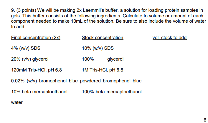 2x Protein Loading Buffer Recipe | Deporecipe.co