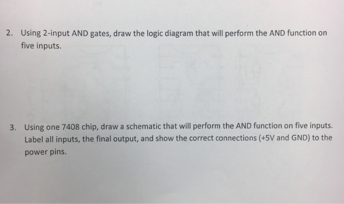 Solved 2. Using 2-input AND gates, draw the logic diagram | Chegg.com