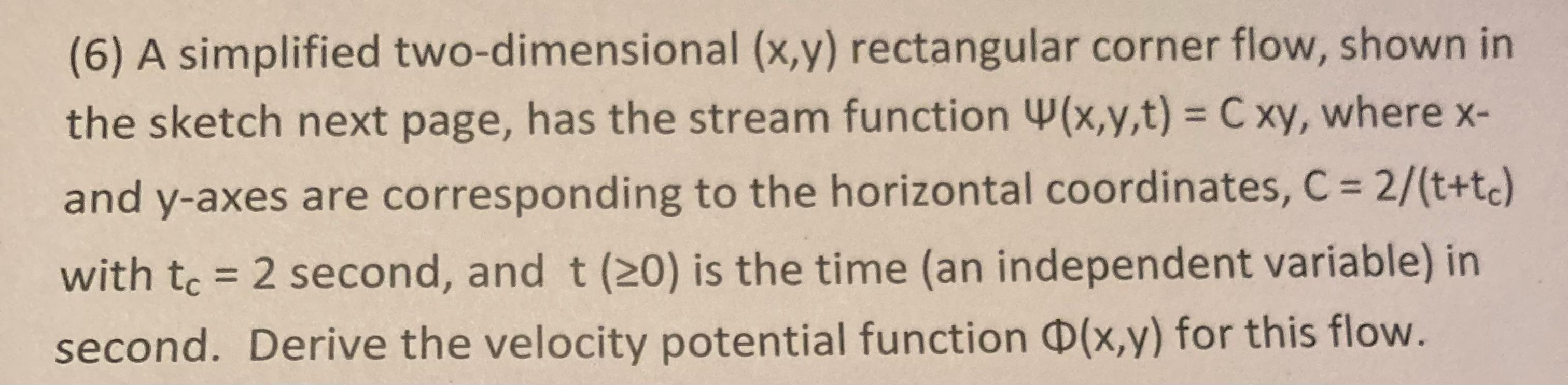 Solved (6) A simplified two-dimensional (x,y) rectangular | Chegg.com