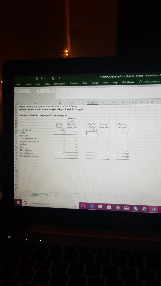 Solved Chapter 9 Applying Excel Student Formads R ?? 4-; | Chegg.com