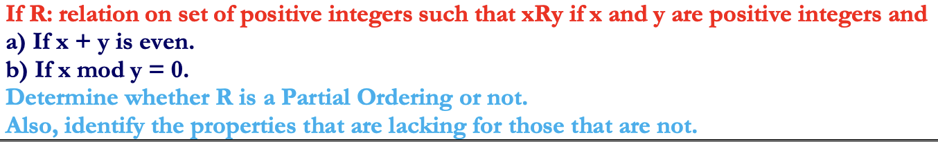 Solved If R ﻿: relation on ﻿set of ﻿positive integers such | Chegg.com