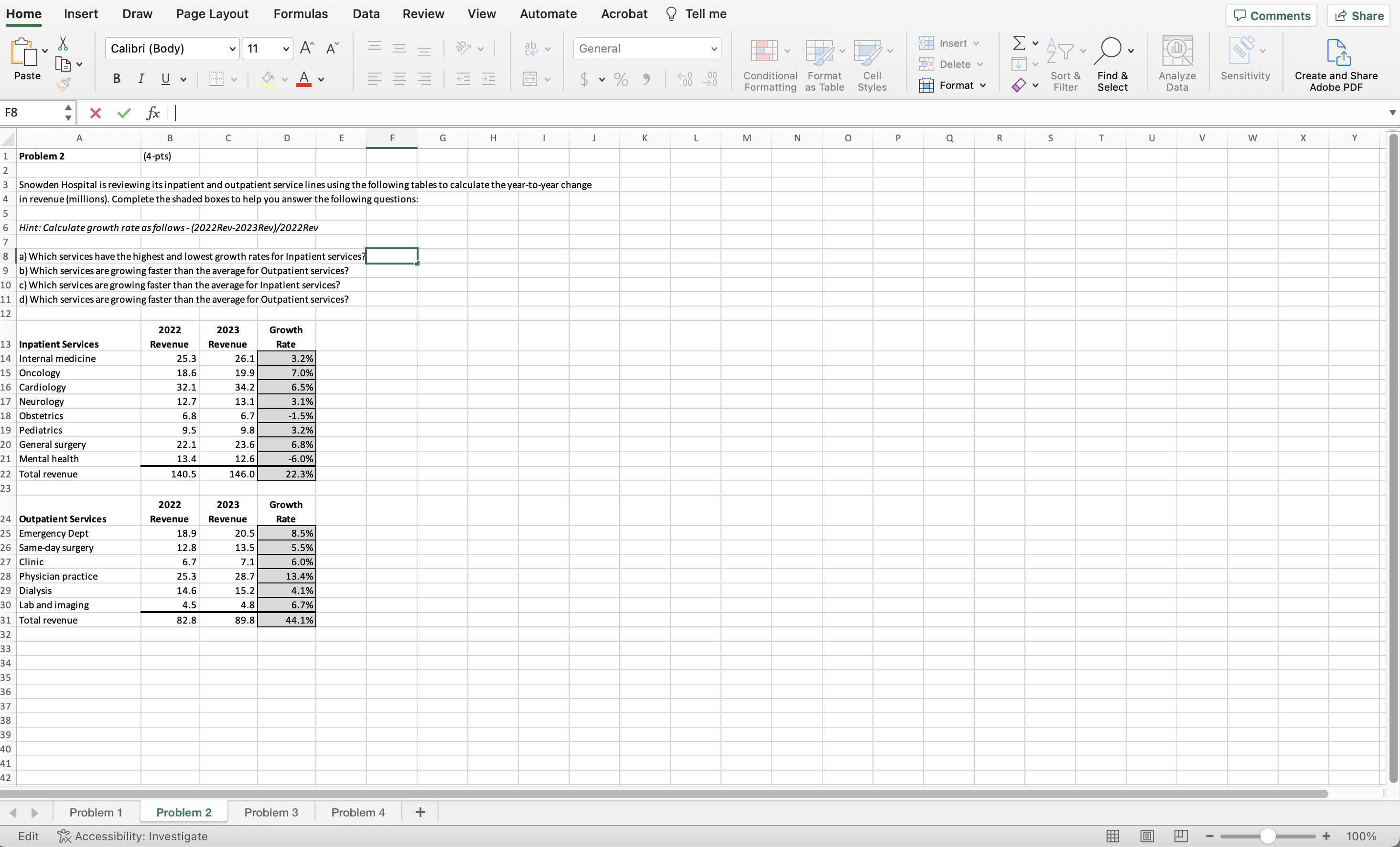 Solved Home Insert Draw Page Layout Formulas Data Review | Chegg.com